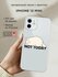 Чехол на Apple iPhone 12 mini / Айфон 12 Мини с принтом "Cat not today", прозрач...