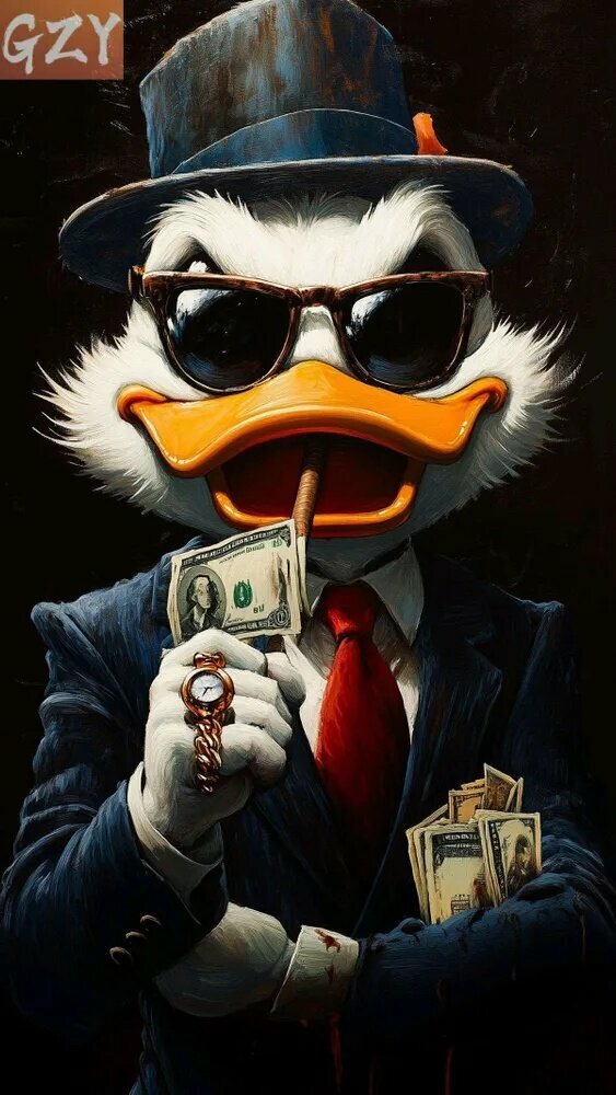 Diamond Mosaic "Scrooge Macdak" 30x40см бриллиантовая вышивка/с подарками/ювелирными подарками картинки