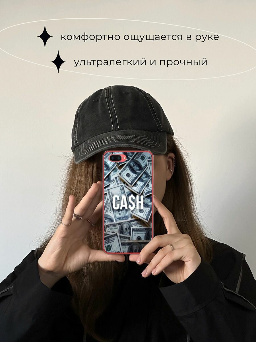 Силиконовый чехол на Oppo A3s / Oppo A3s с принтом "Cash" — фото 1