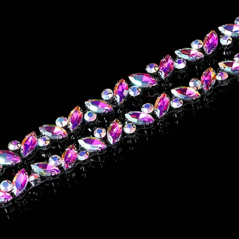 Стразовая цепочка DUcrystal Glass Rhinestone Trimming Chain