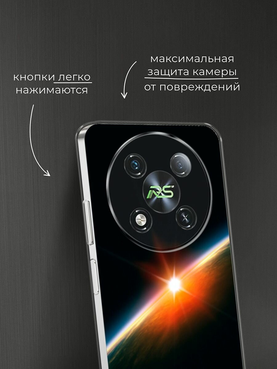 Силиконовый чехол на Itel RS4 / Ител РС4 с принтом "Космос 9" — фото 1