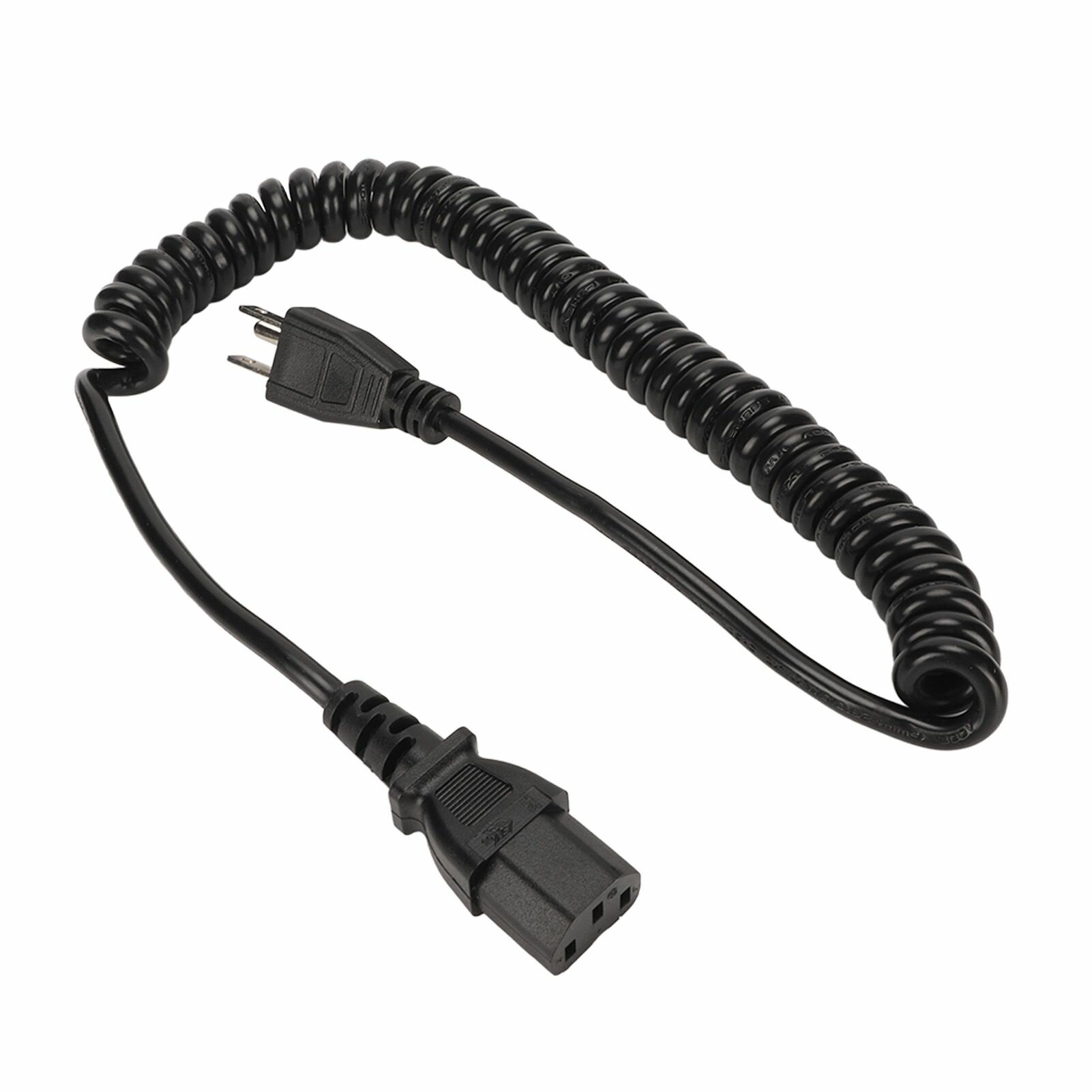 3-контактный шнур питания переменного тока, 18 AWG, медный сердечник, 3-контактный кабель питания для телевизора, компьютера, монитора принтера, вилка стандарта США, 100 240 В, 8,2 фута A