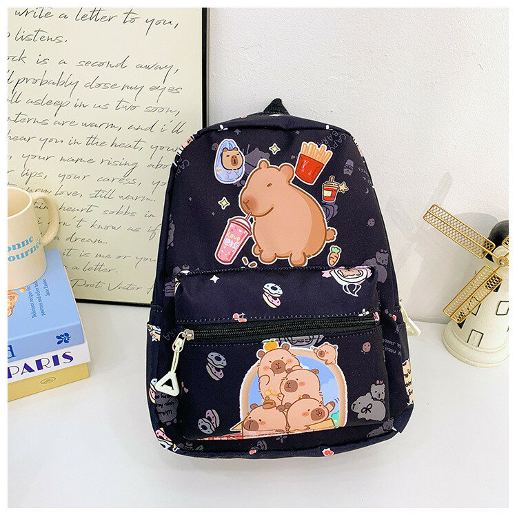 Cartoon kids backpack nylon school bag with ergonomic shoulder straps for kindergarten, 37 years