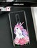 Чехол на OnePlus 8 / ВанПлас 8 с принтом "Единорог с пионами", прозрачный