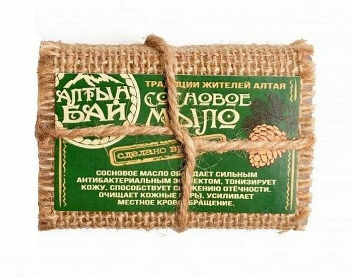 Мыло Алтын Бай "Традиции жителей Алтая", натуральное сосновое, 80 г