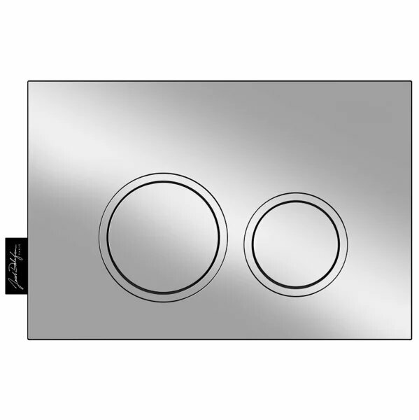 Кнопка смыва для унитаза Jacob Delafon E38066-CP пластик, цвет глянцевый хром, с антибактериальным покрытием