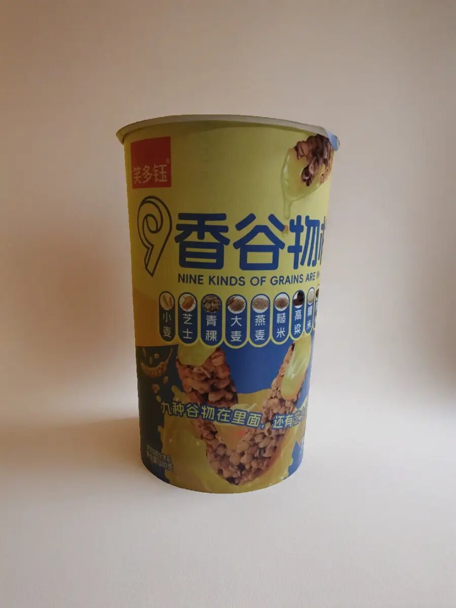 Батончики злаковые XIAO DUOYU 9 видов злаков Сырный вкус 280г 1шт