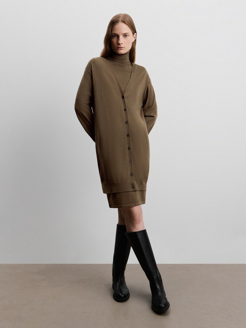 Кардиган из шерсти мериноса