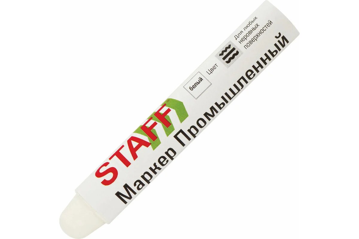 STAFF ПМ-100 промышленный маркер твердый белый -20 до +40°C 150813 для металла
