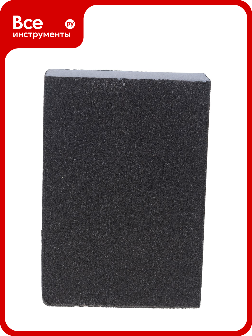Губка наждачная (25x70x100 мм; K150) GRAPHITE 55H919, для мокрой сухой шлифовки, деревянный