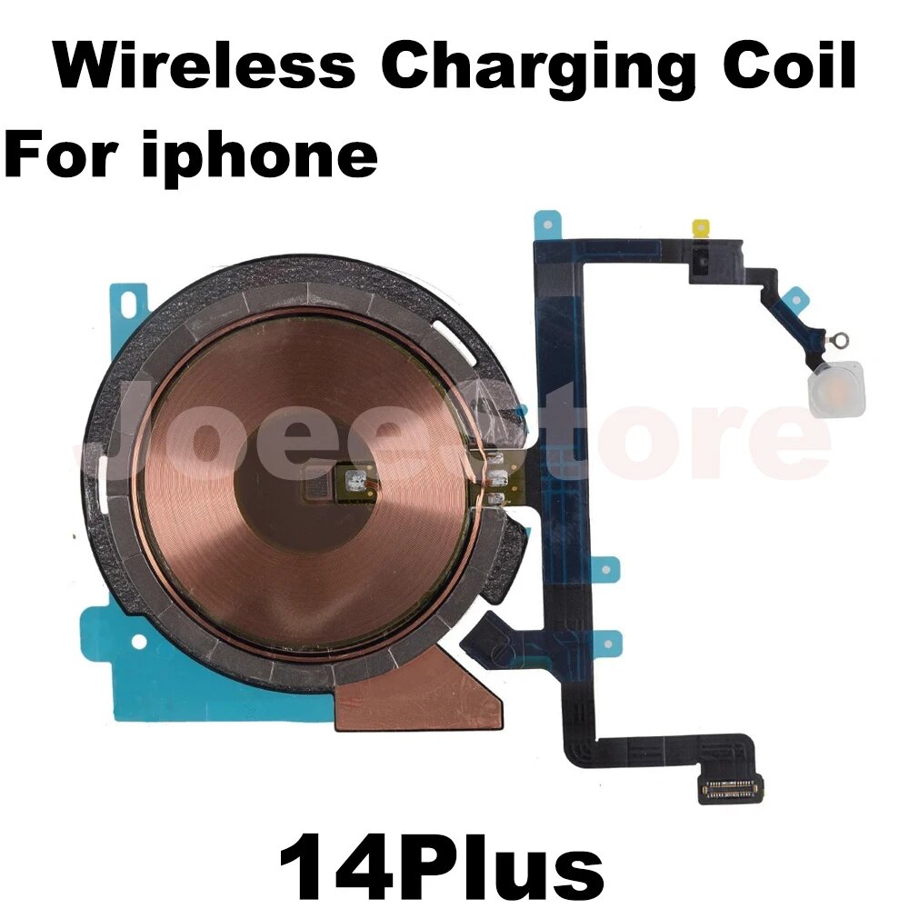Катушка с чипом беспроводной зарядки для iPhone 14 13 12 11 Pro Max Mini Беспроводная связь с магнитной кнопкой регулировки громкости Гибкая часть панели зарядного устройства For 14Plus