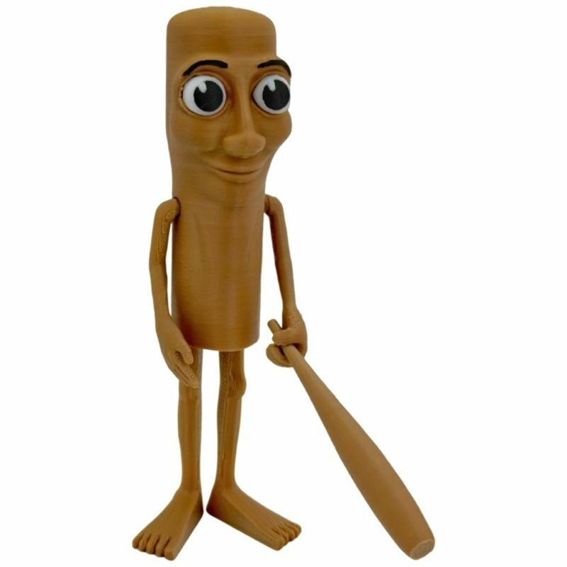 Абстрактная декомпрессионная игрушка ручной работы с 3D-печатью -Деревянный человечек