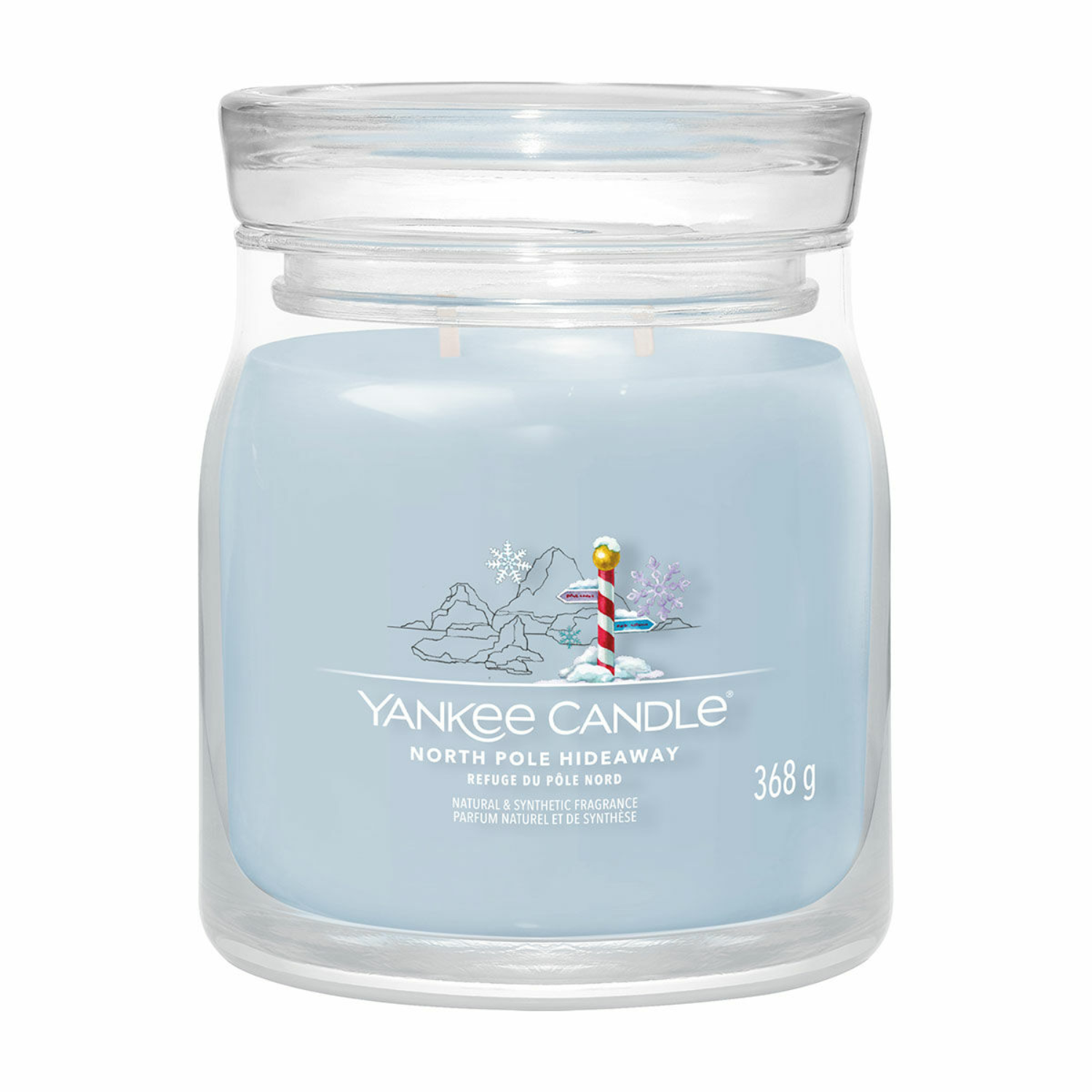 Ароматическая свеча Yankee Candle "Северный полюс/NORTH POLE HIDEAWAY", средняя