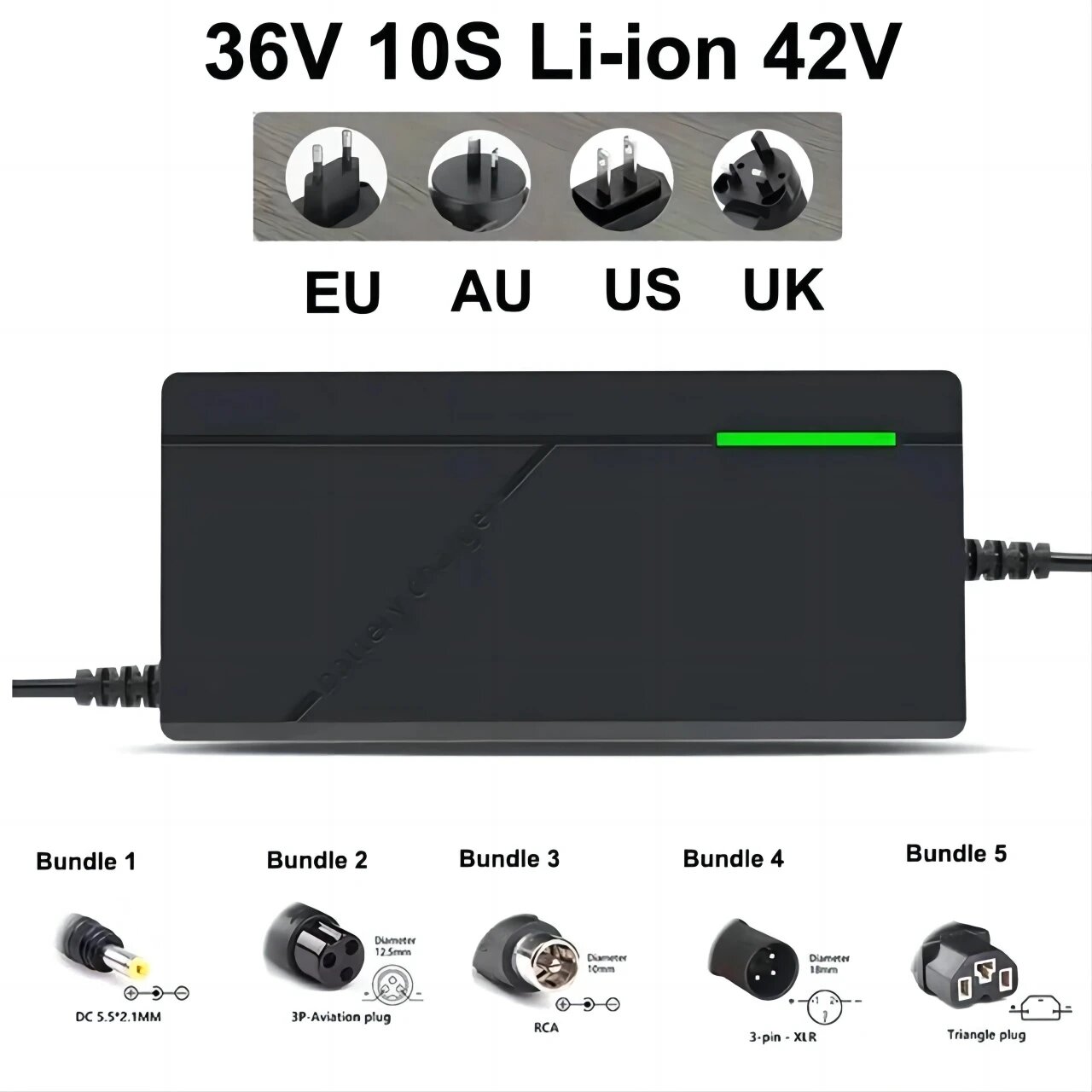 Зарядное устройство для электровелосипеда Li-ion 36V