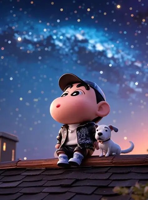 Смола AB, волшебная пыль, мелок Miniso, Shin-chan, мультфильм, наборы для алмазной живописи, сверление, звездное небо, искусство своими руками, полные сверла, мозаика, домашний декор, Размер: AB FD квадрат 20X25 см