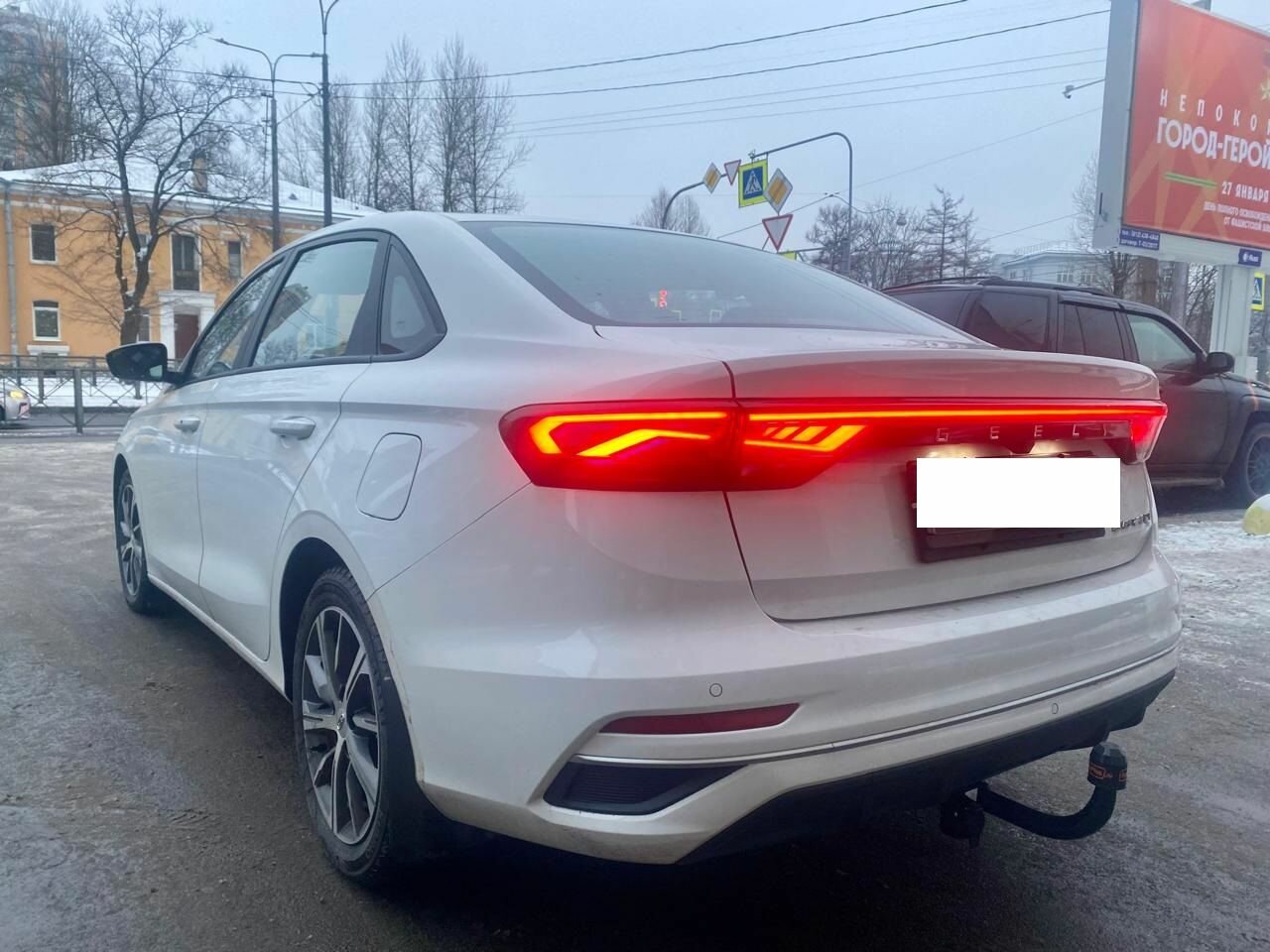 Фаркоп (ТСУ) на Geely Emgrand (SS11) SD 2021- без электрики / Джили Эмгранд 7 CC11