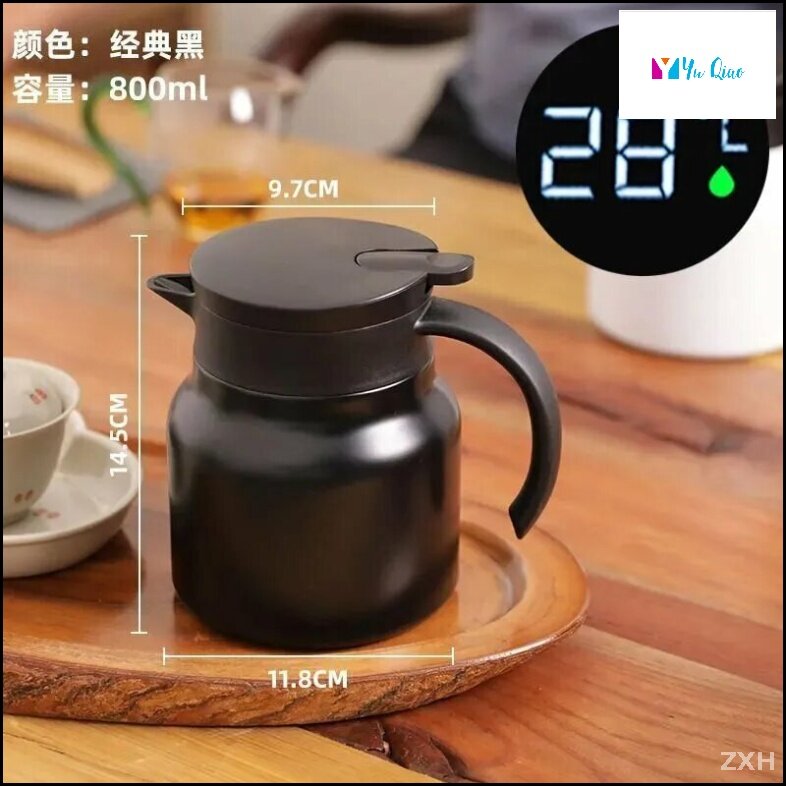 Термос-заварочный чайник, нержавеющая сталь/пластик, термоизолированная ручка