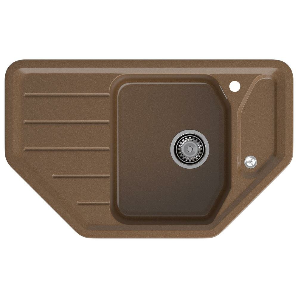 Кухонная мойка GranFest CORNER 800E, терракот