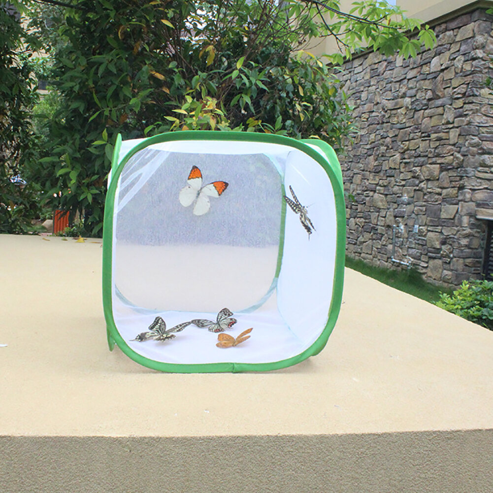 Клетка для бабочек в качестве места обитания насекомых, большое пространство для содержания и размножения насекомых, простая очистка и обслуживание, прочный и безопасный