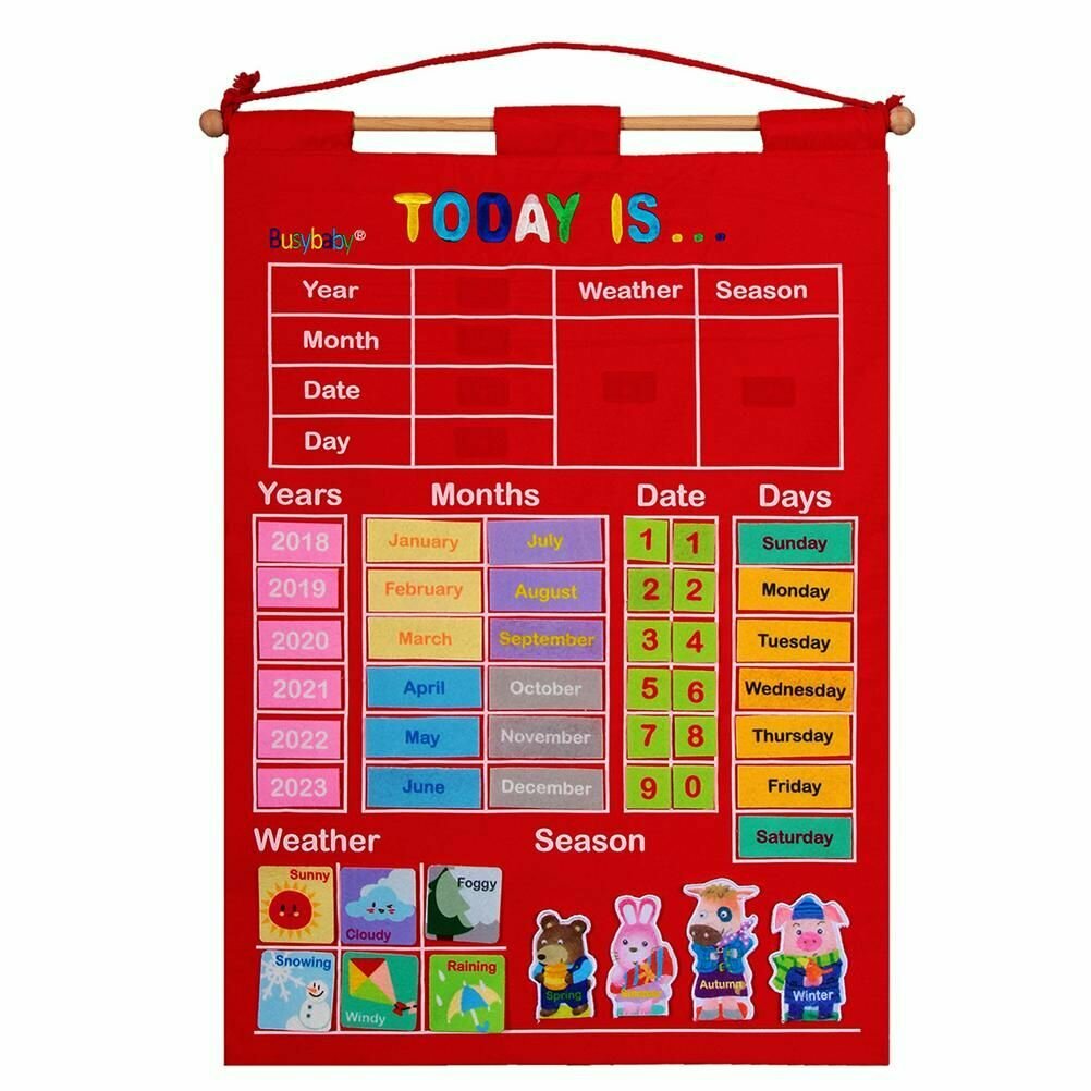 Настенный детский календарь погоды, дошкольное обучение датам и сезонам