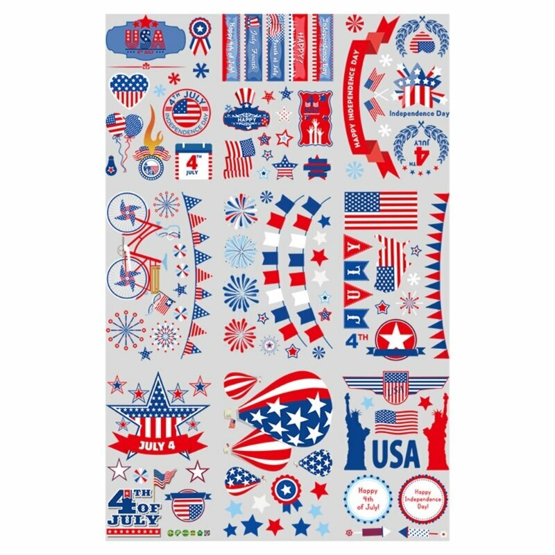 Спальня Кабинет Гостиная Фон Стены Статические Наклейки День Независимости
