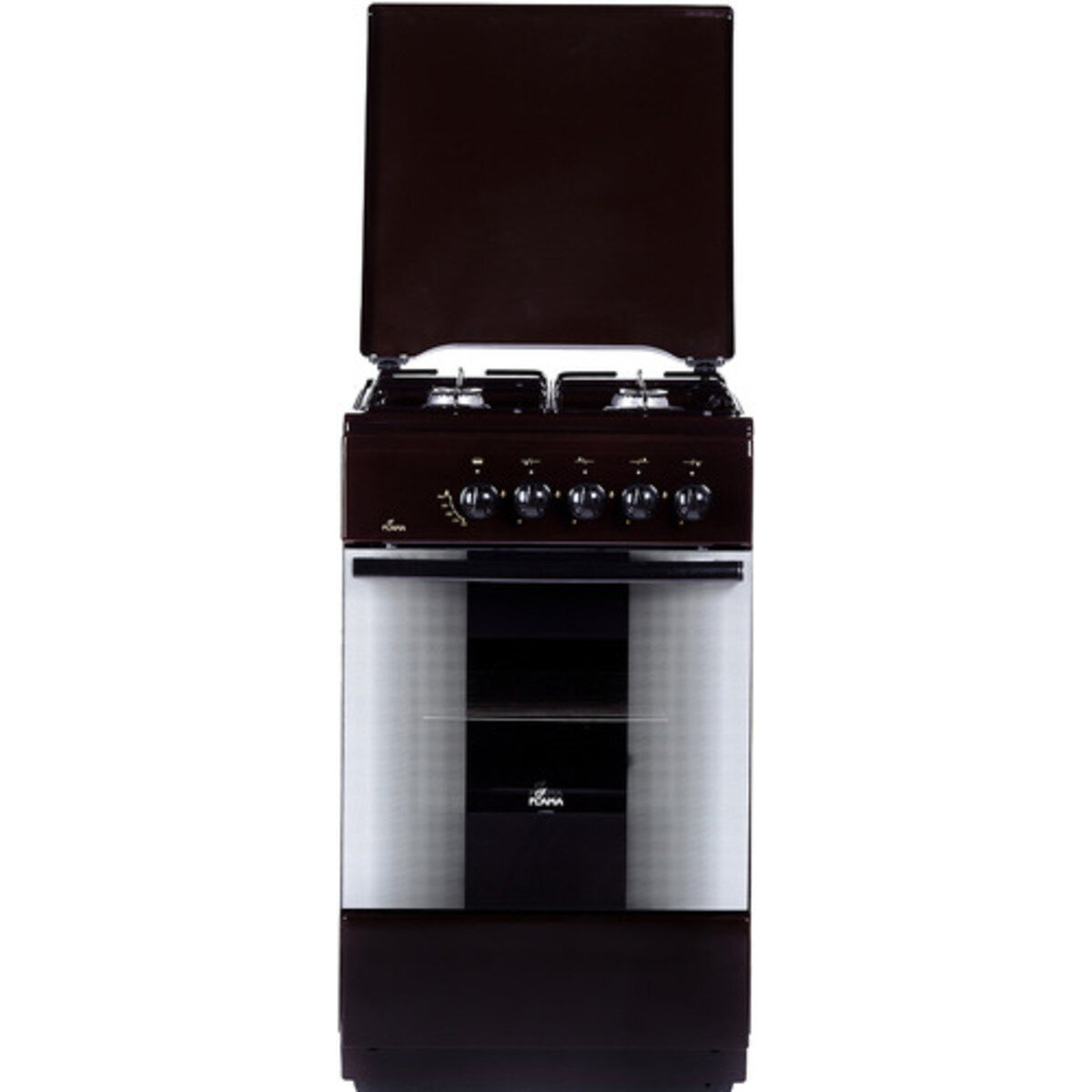 Газовая плита Flama FG 24211 B, 4 конфорки, ящик для посуды, подсветка духовки