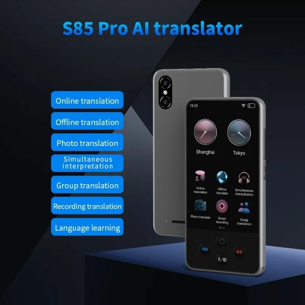 S85pro Переводчик Голосовой Без Интернета: Взаимный Перевод 139 Языков, Офлайн-Перевод Фото, Для Отраслей