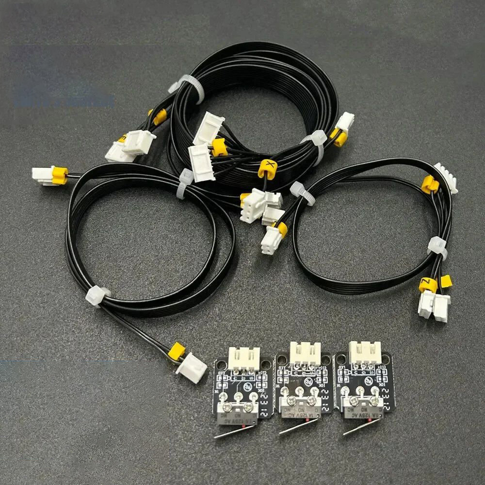Концевой выключатель осей X/Y/Z с кабелем 3PIN, концевой выключатель Mini Endstop для 3D-принтеров CR10 Ender 3, двигатель осей X/Y/Z
