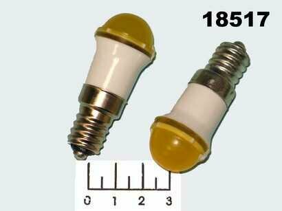 Лампа светодиодная 12V желтая LED СКЛ9-Ж-2-12 E14