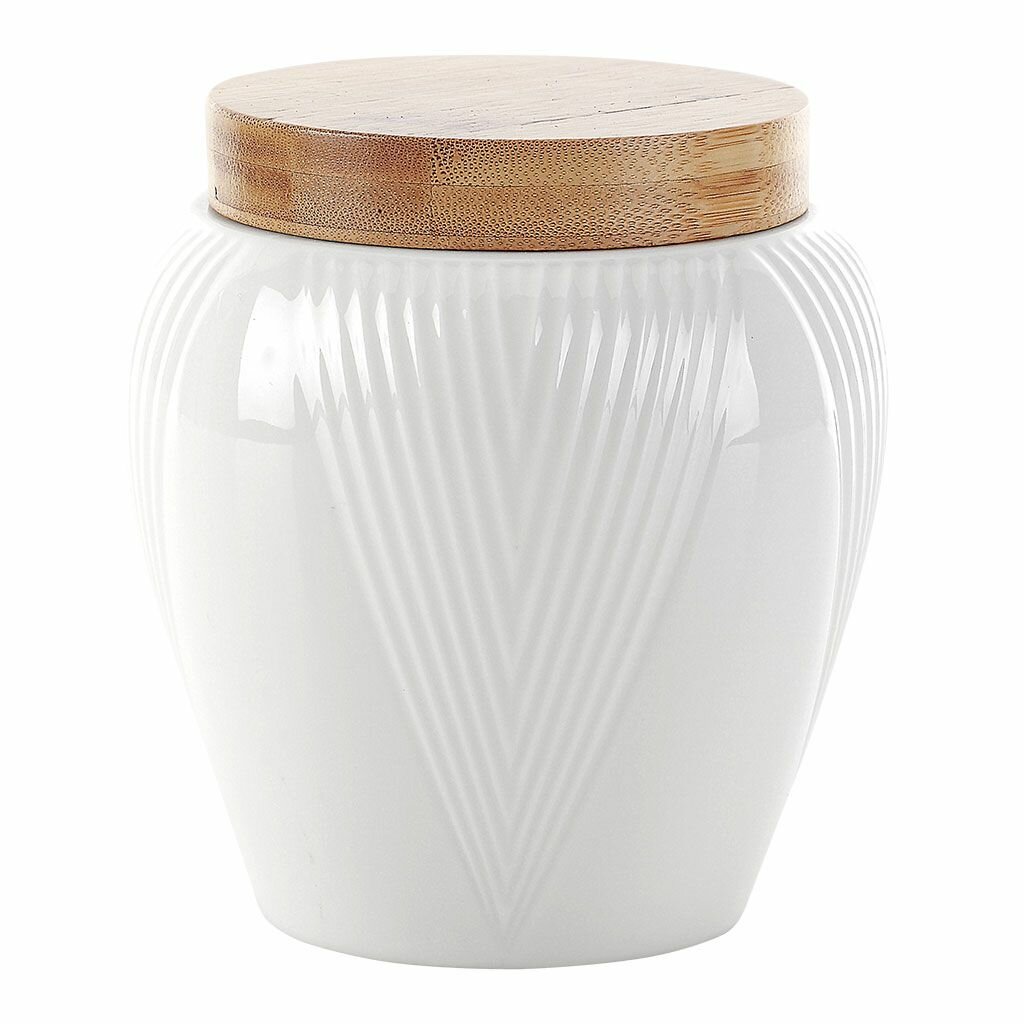 Фарфоровая Банка для сыпучих продуктов 700 мл "DECO" AK1-0005