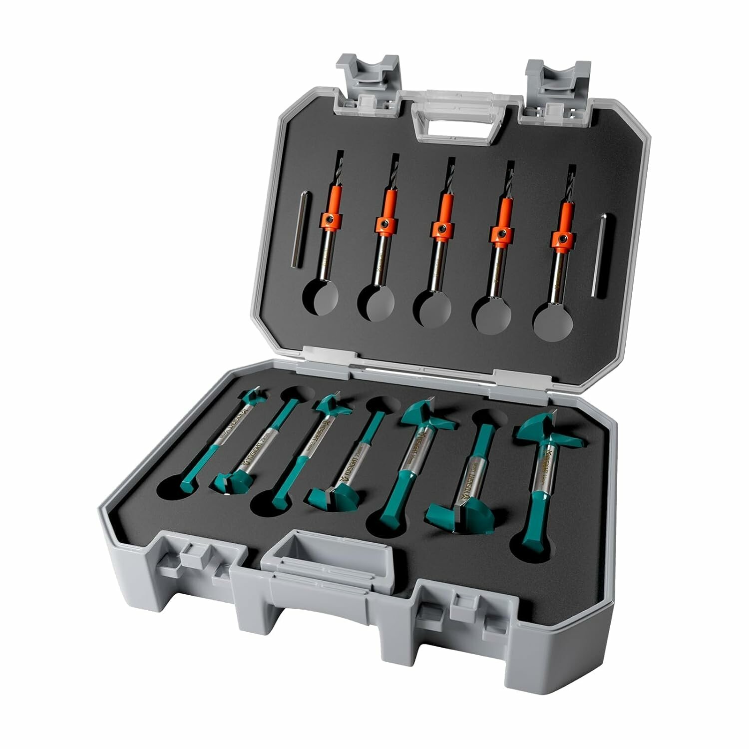 Сверло с зенкером по дереву 12шт, Набор сверл Форстнера с ограничителем