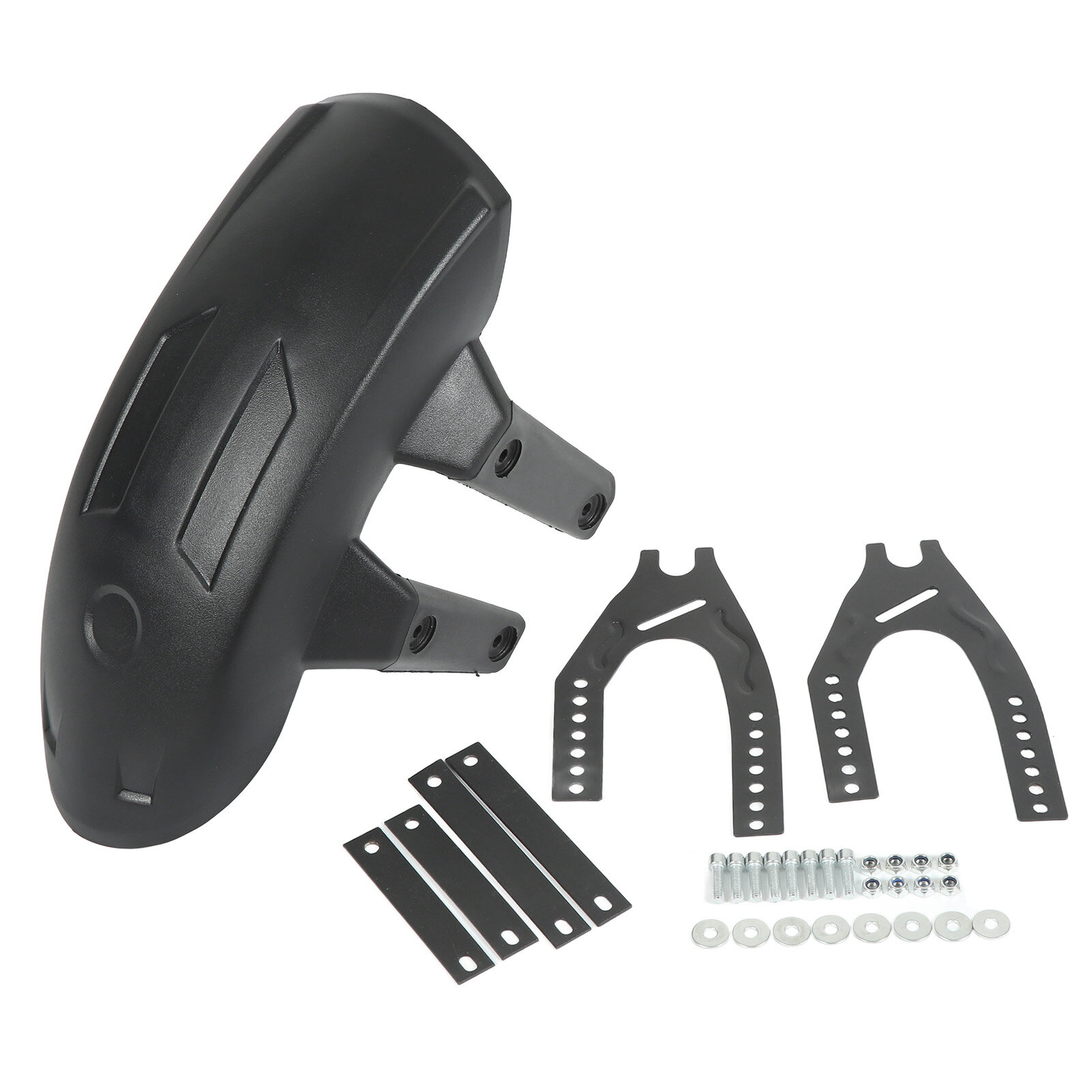 Задний брызговик мотоцикла, черный, ABS, металлический, универсальный, для колес 12‑18 дюймов