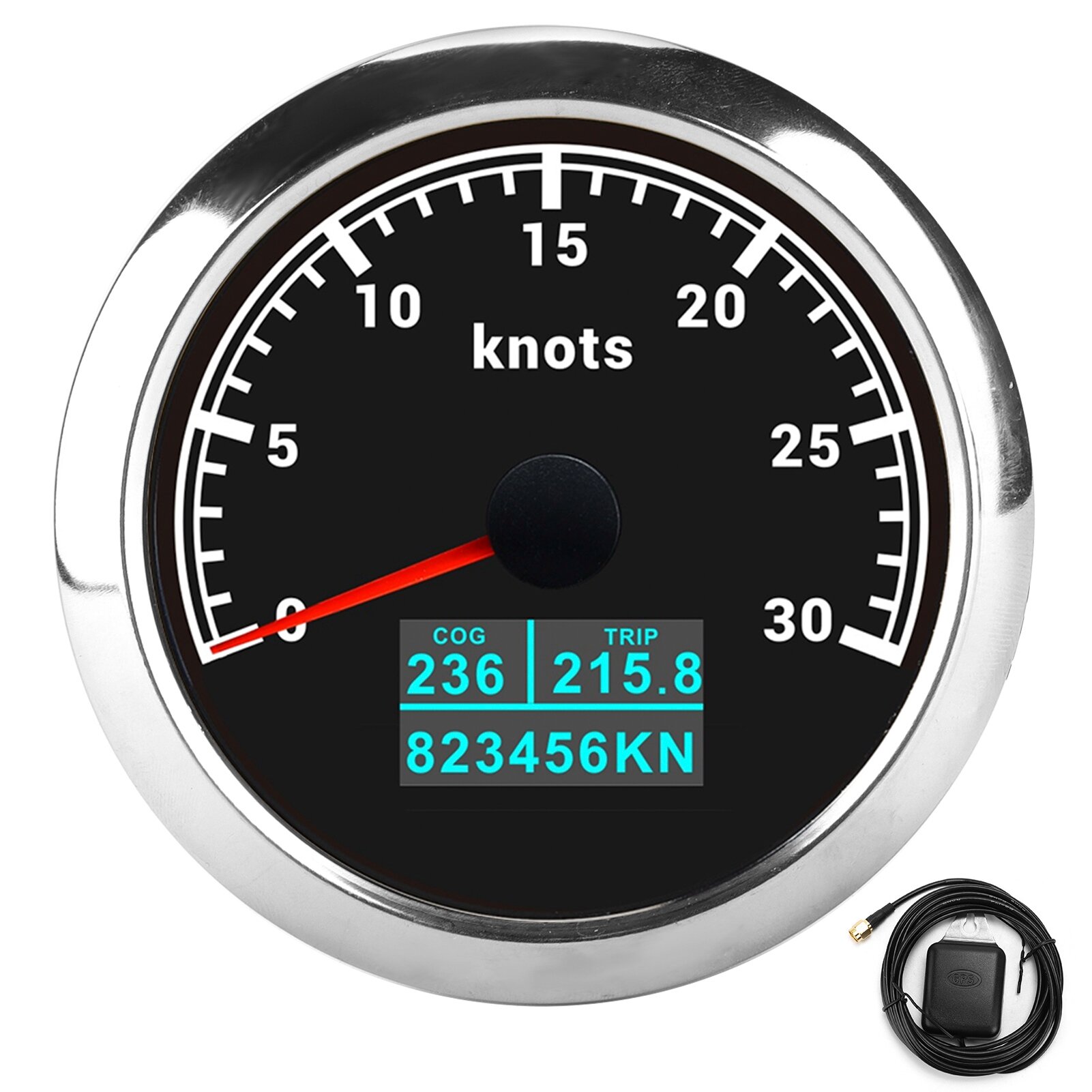 Автомобильный GPS-спидометр 3 в 1 с OLED-дисплеем, многофункциональный для автомобилей и лодок, черный циферблат