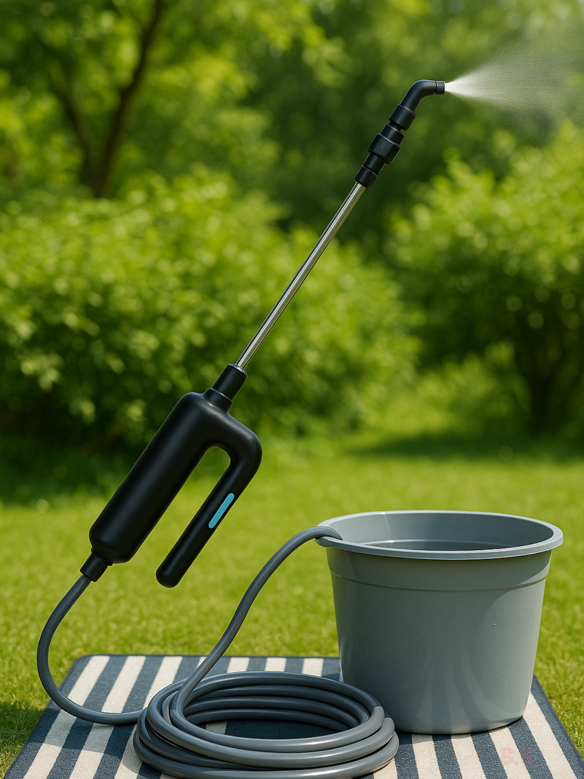 Эксклюзивный переносной аккумуляторный распылитель для орошения деревьев и цветов, оснащенный выдвижной штангой