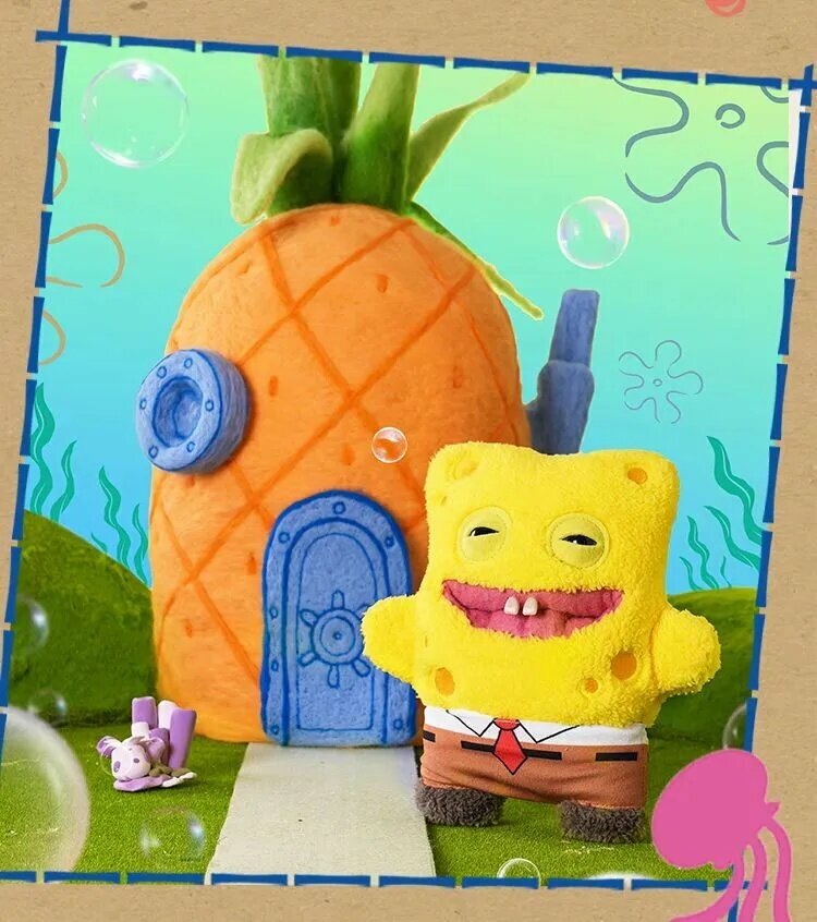 Fuggler SpongeBob SquarePants Patrick Star Soft Toy/Губка Боб Квадратные Штаны Фирменная Кобрендовая Кукла 22cm/1 Кусок