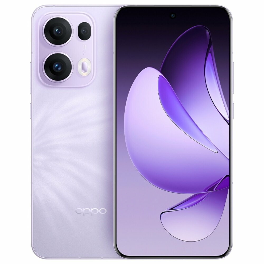 OPPO Reno 13 Pro 16+512GB，Флагманский смартфон с 120Гц AMOLED, 80Вт быстрой зарядкой и 50МП камерой，Лаванда，CN