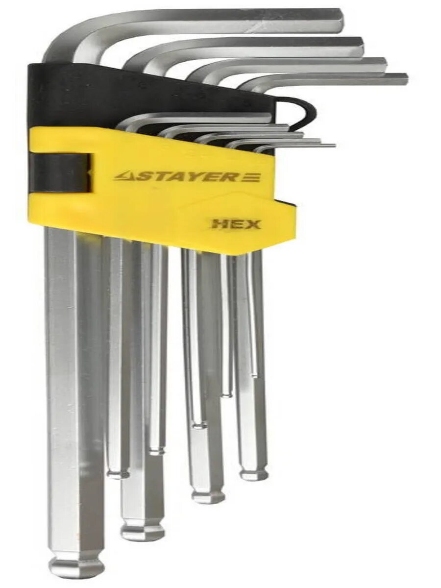 9 шт, набор длинных имбусовых ключей