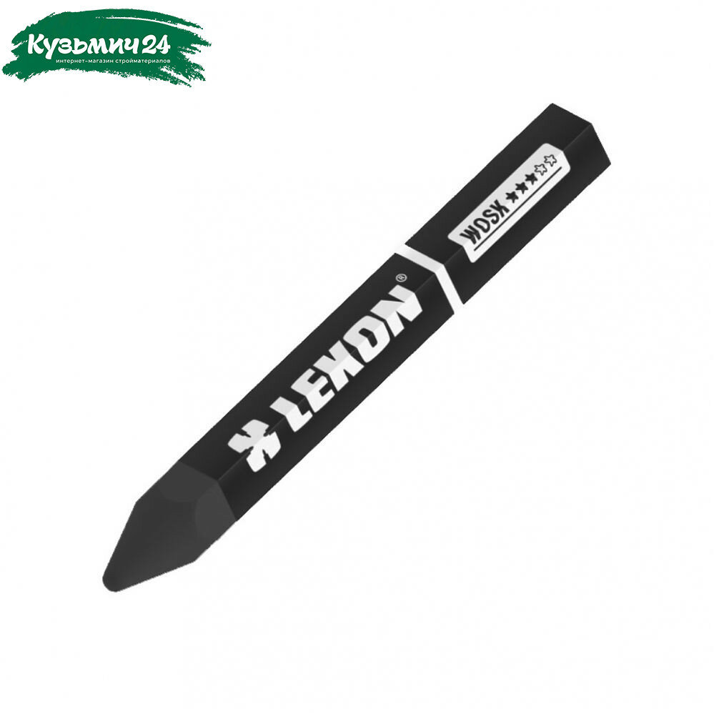 Мелок восковой Lekon Wosk для мокрых и грязных поверхностей, черный