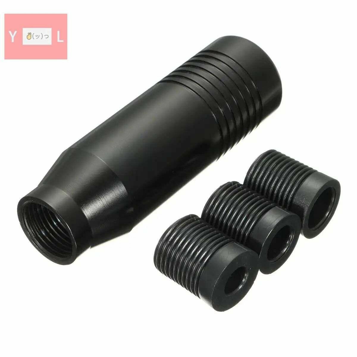 Универсальная нескользящая ручка переключения передач 85 мм, алюминиевая ручка переключения передач с рифлением для механической коробки передач