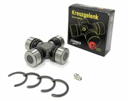 Крестовина кардана АЗЛК 2140, ИЖ 2126, урал 4320 в сб. (с стопором) 28*83 мм/ арт.4122201025/ ZOMMER