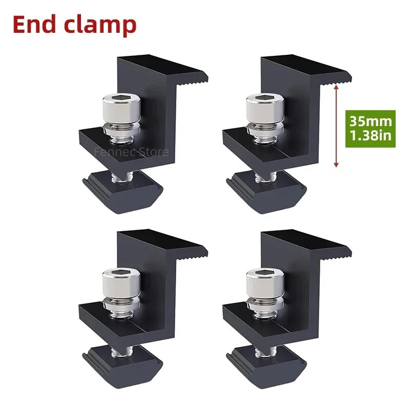 Аксессуары для крепления солнечных панелей 4/10/20 шт TypeA-4PCS-35MM