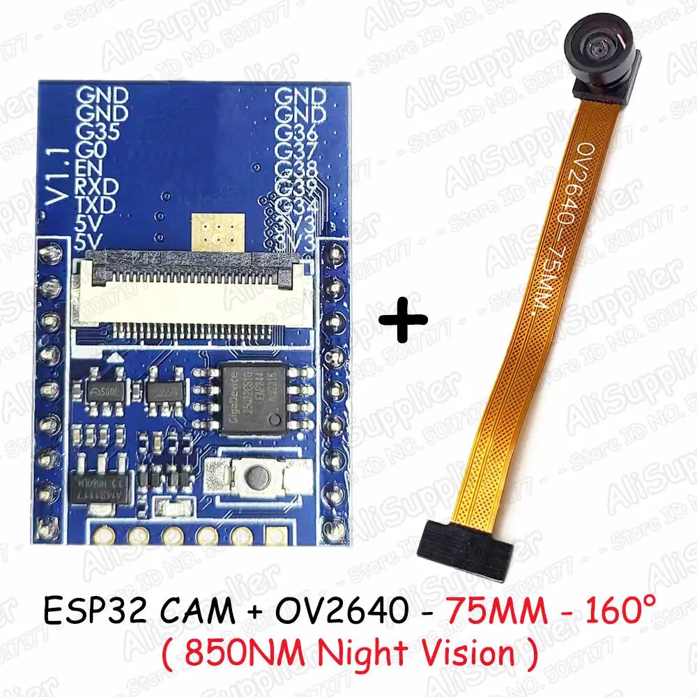 ESP32 CAM Модуль камеры 75MM-850nm Kit