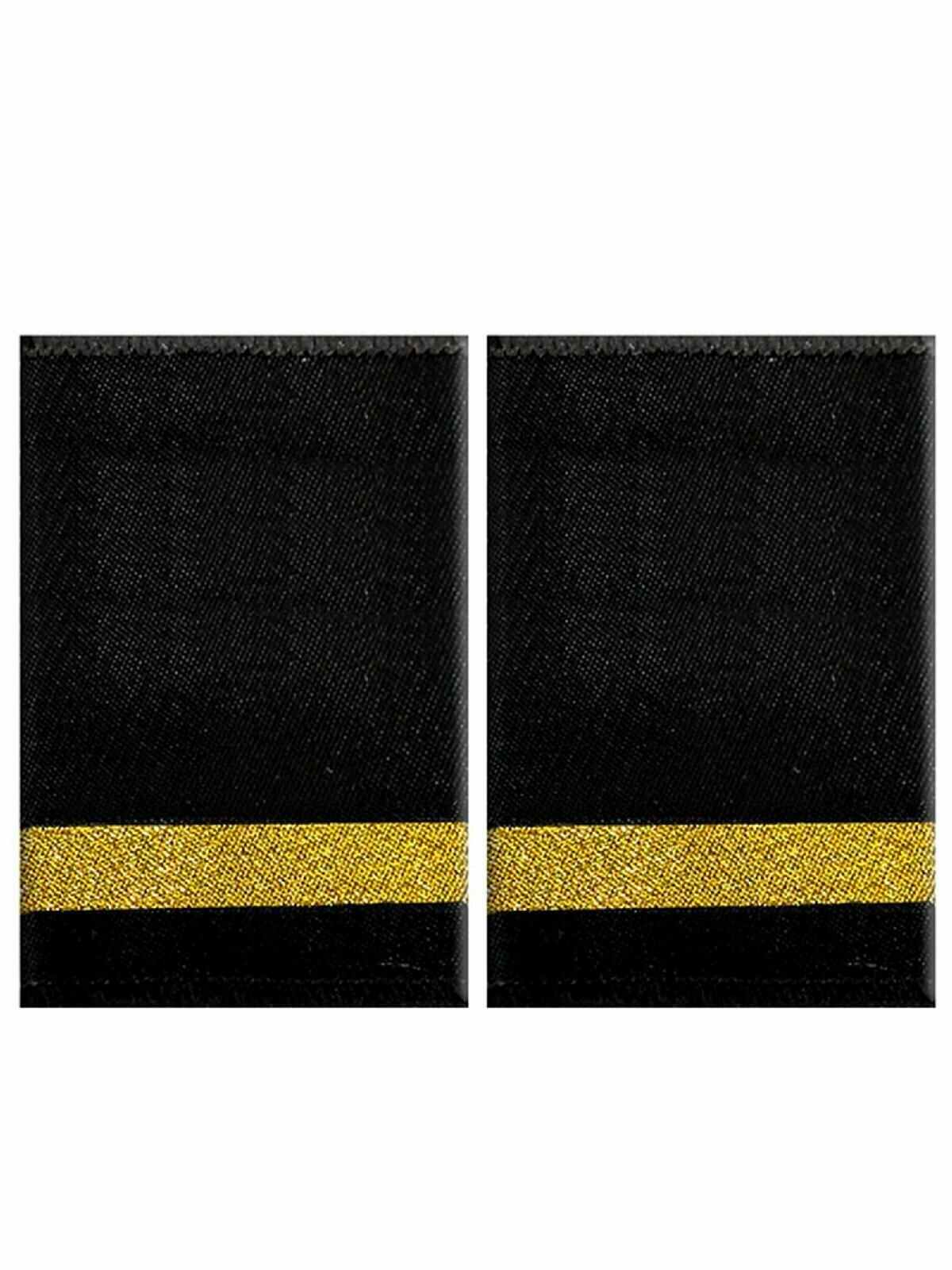 Погоны "Капитанская полоска" для охраны, Золотой эполет 1 b