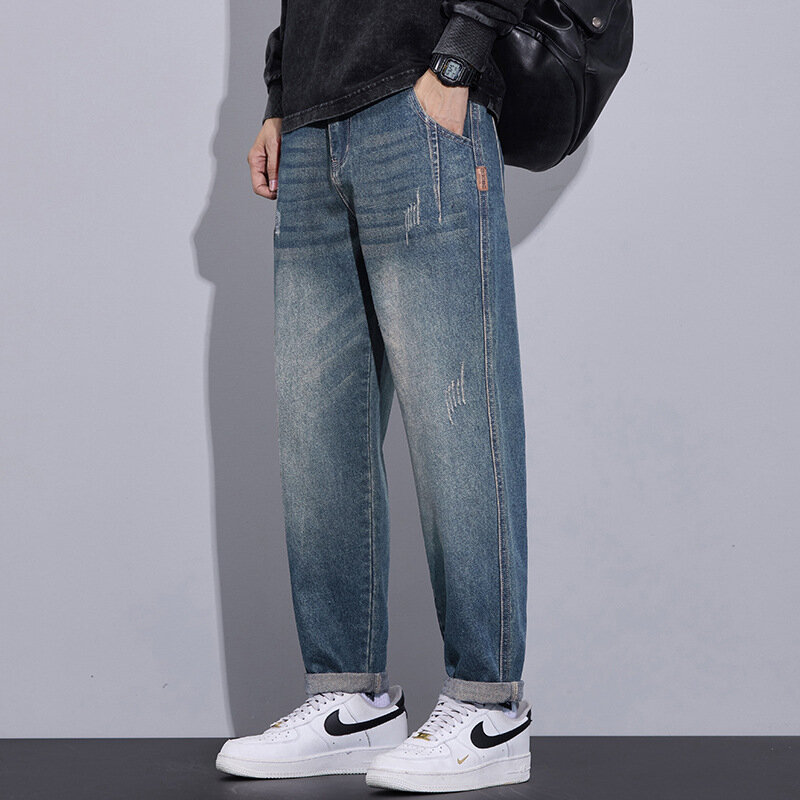 Слим тапер KLQ Круто Модные ретро-стиль харлемские брюки мужские широкие новинки стильные универсальные конические KLQ для молодых, Размер_31