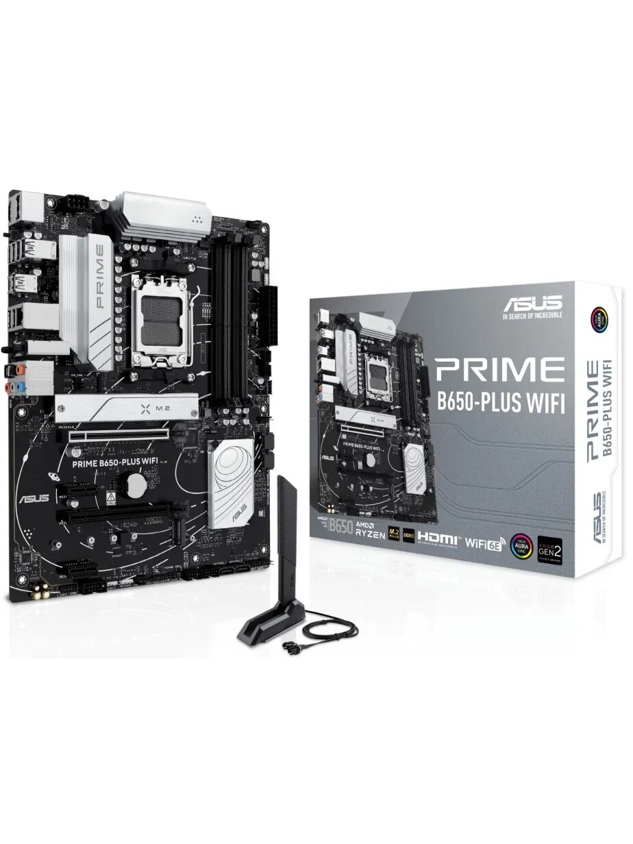 Материнская плата ASUS PRIME B650-PLUS WIFI ATX AM5 AMD B840 4xDDR5 (192ГБ)