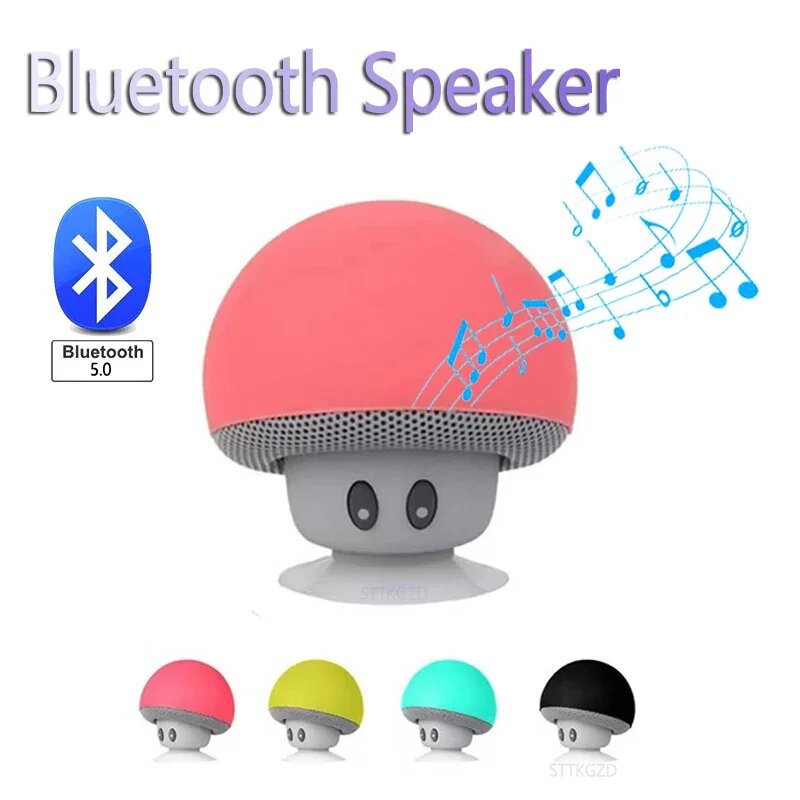 Грибной Bluetooth-динамик Red — фото 1