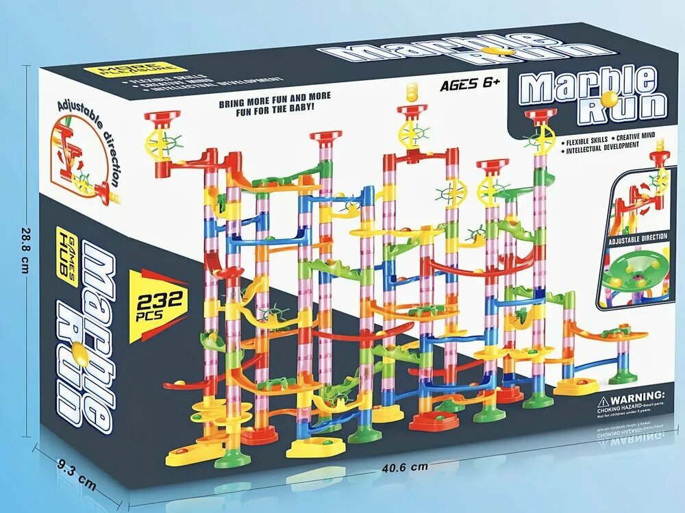 Конструктор Весёлые горки /232 элемента /Marble Run