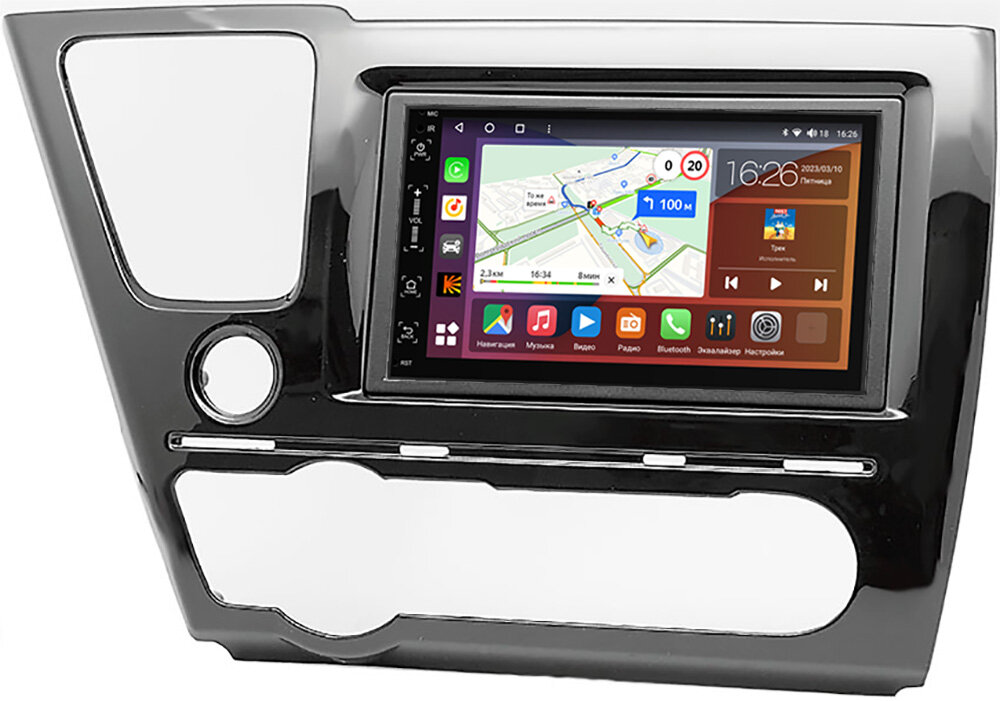Штатная магнитола Honda Civic 9 4D 2013-2017 (левый руль, седан) Canbox H-Line 5513-RP-11-467-305 Android 10 (4G-SIM, 4/64, DSP, IPS)