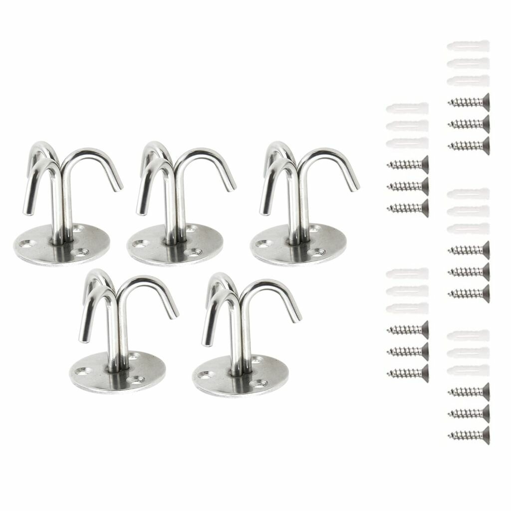 5 комплектов крючков с тремя зубцами из чистой нержавеющей стали-нержавеющая сталь