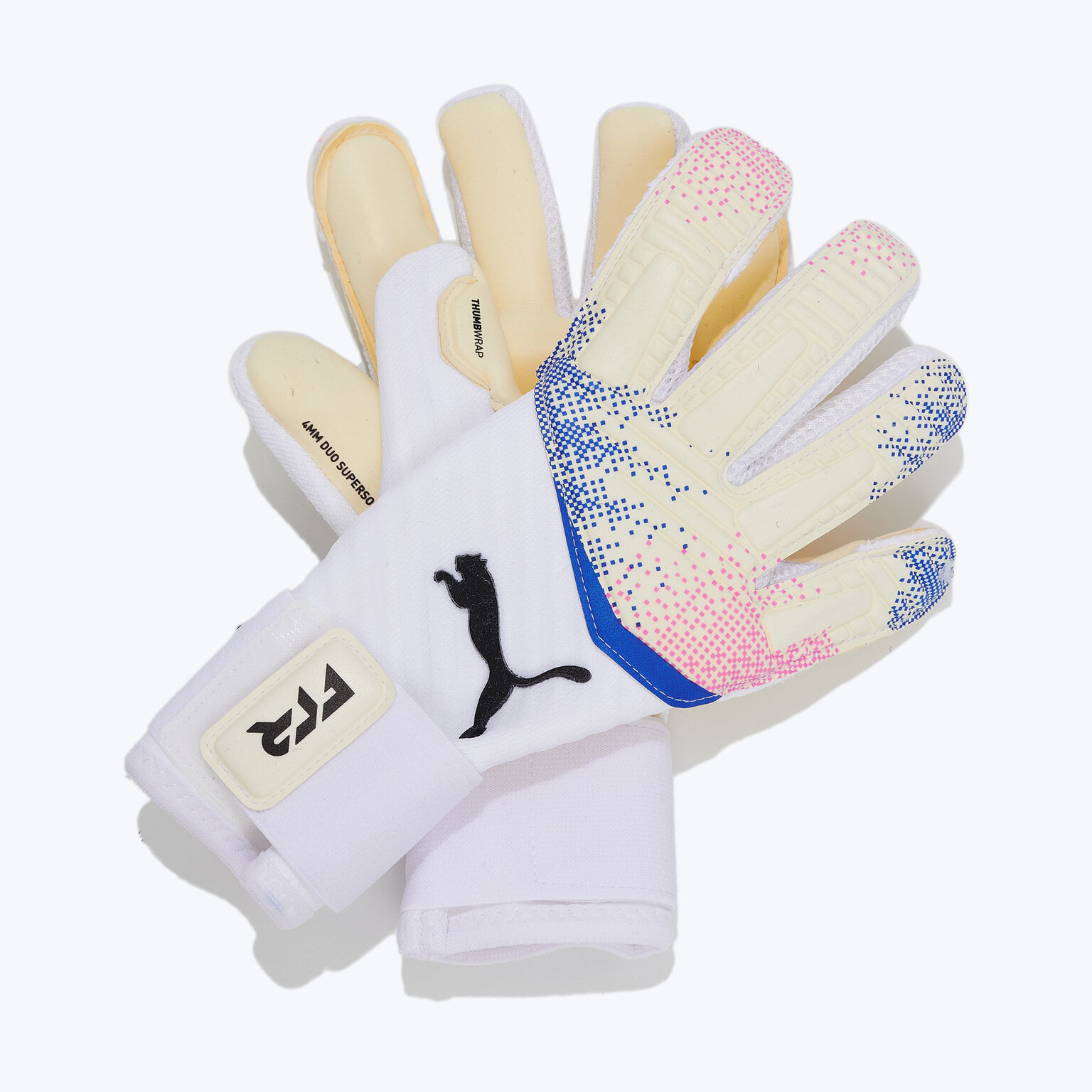 Перчатки вратарские Puma Future Pro Hybrid 04206511, размер 10, Белый - Синий